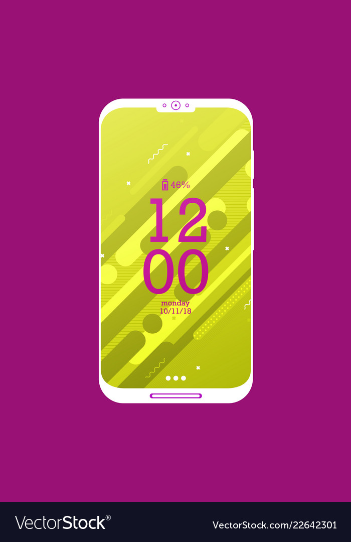 Modern smartphone flat Royalty Free Vector Image