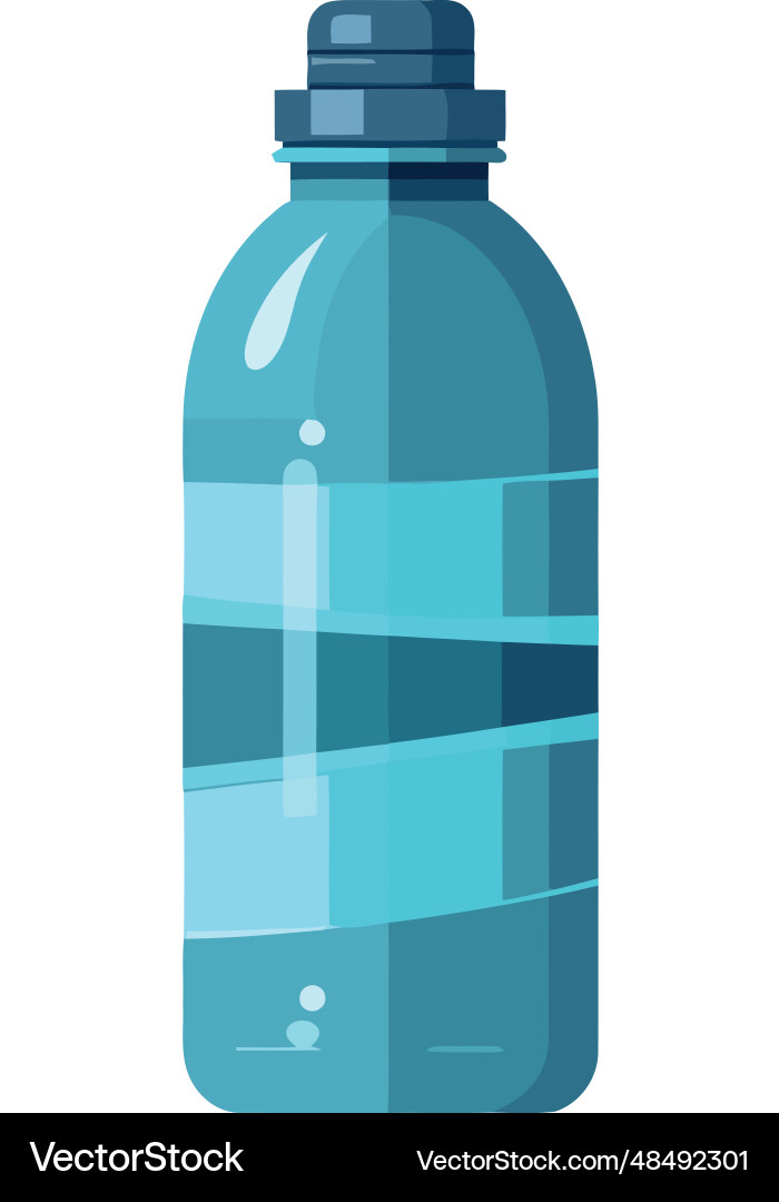 Transparent plastic bottle with purified water Vector Image