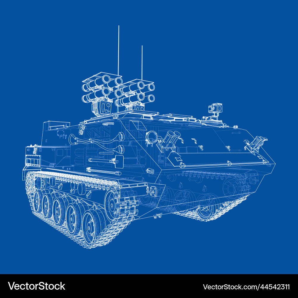 Anti-tank armored car Royalty Free Vector Image