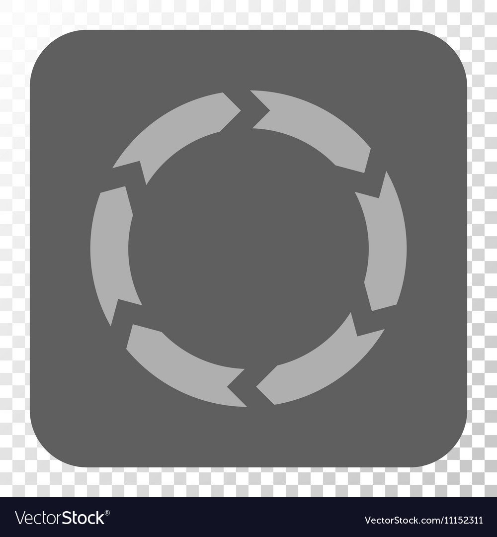 Circulation Rounded Square Button Royalty Free Vector Image