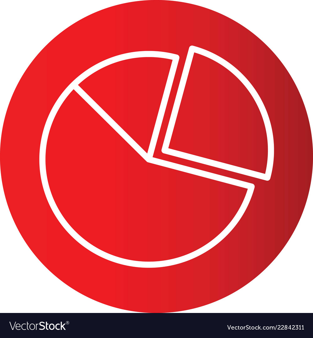 Graph icon in creative design with elements Vector Image