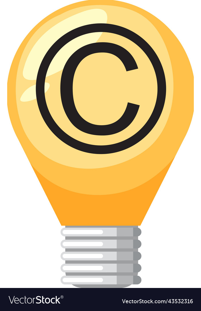 Copyright symbol concept Royalty Free Vector Image