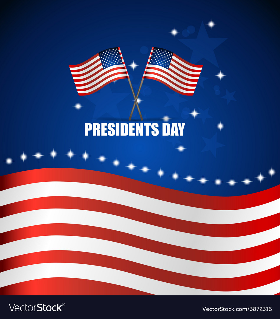 Happy presidents day banner design Royalty Free Vector Image