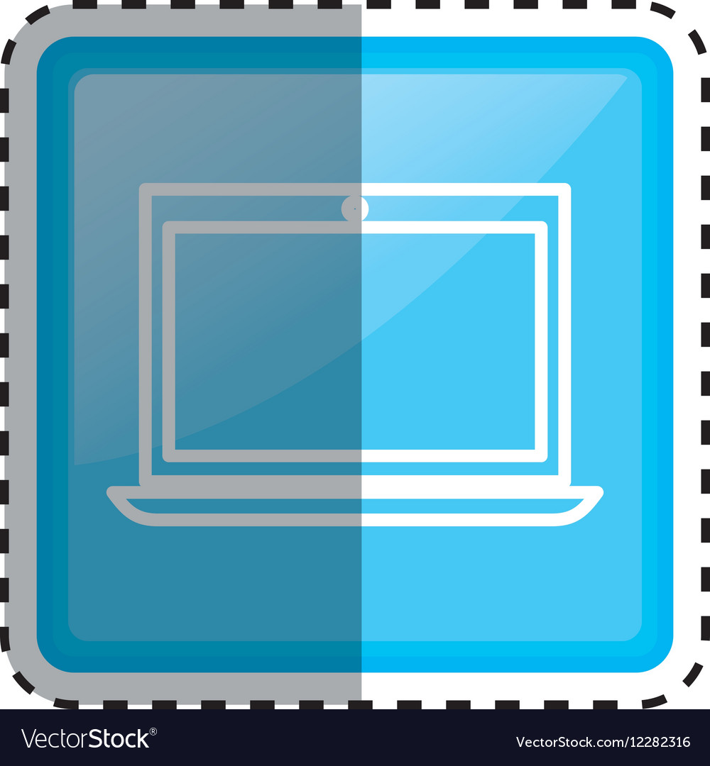 Laptop computer technology Royalty Free Vector Image