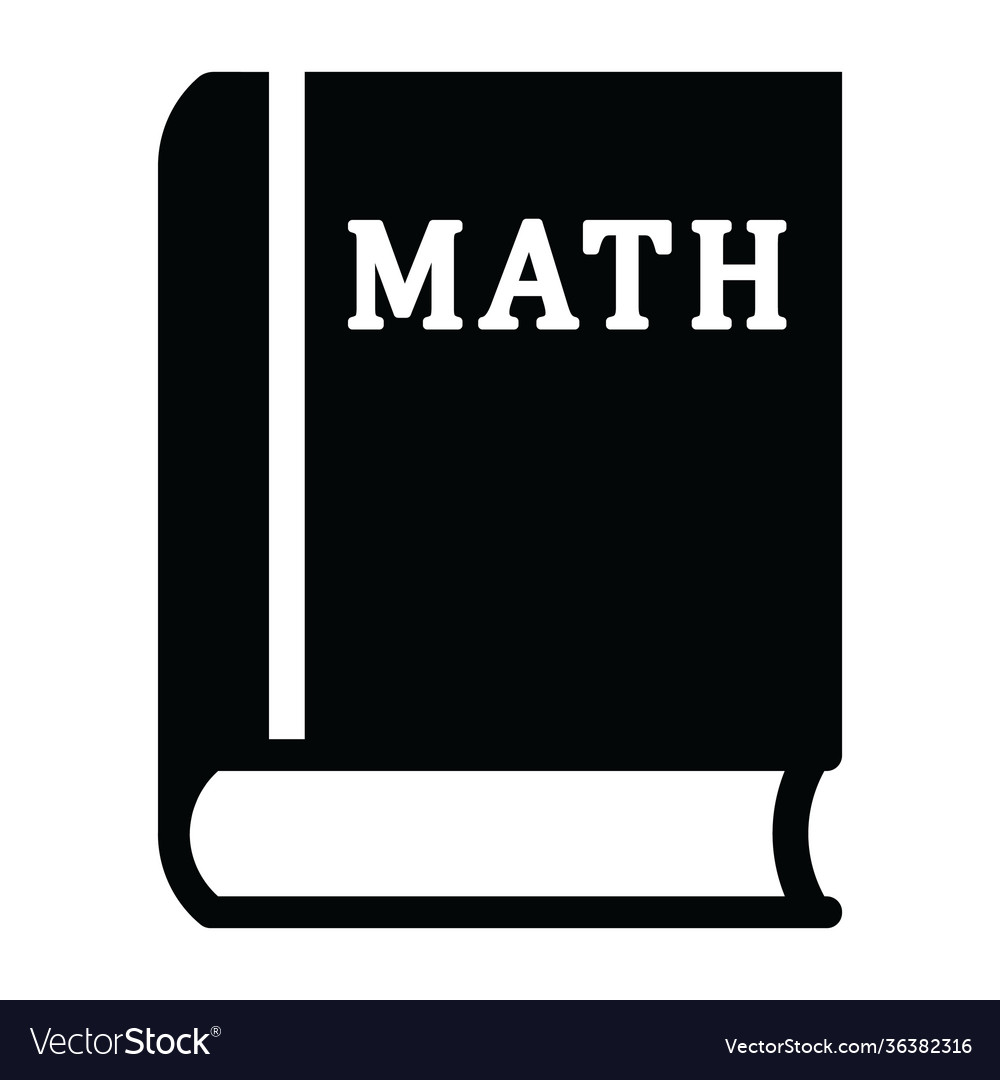 Maths book Royalty Free Vector Image - VectorStock