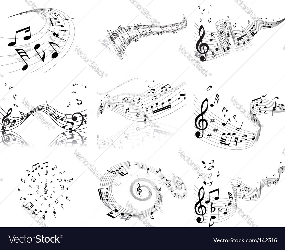 Notes staff Royalty Free Vector Image - VectorStock