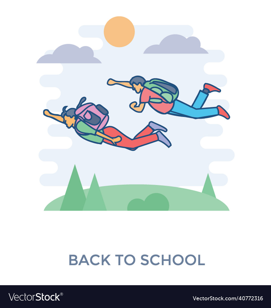 Returning school Royalty Free Vector Image - VectorStock