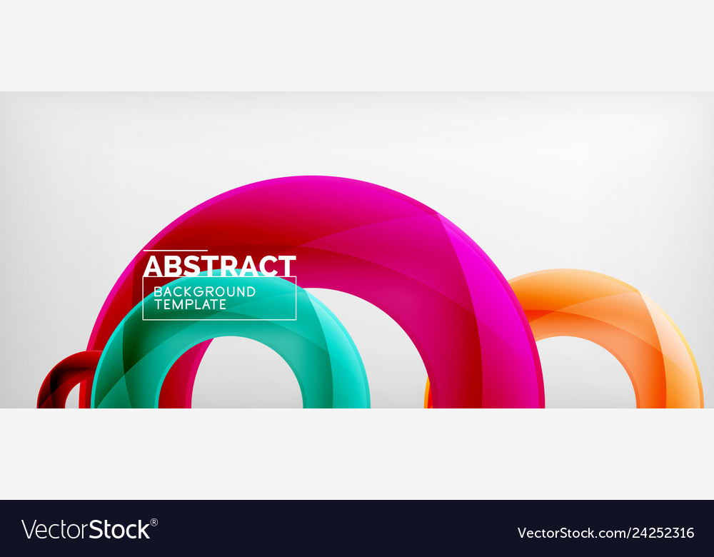 Rings abstract background Royalty Free Vector Image