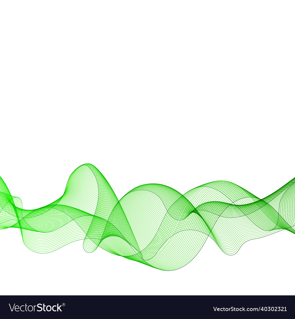 Abstract wave curves on a white background Vector Image