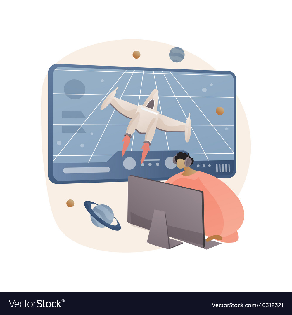 Action game abstract concept Royalty Free Vector Image