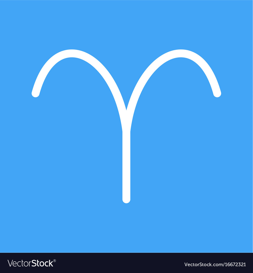 Aries sign Royalty Free Vector Image - VectorStock