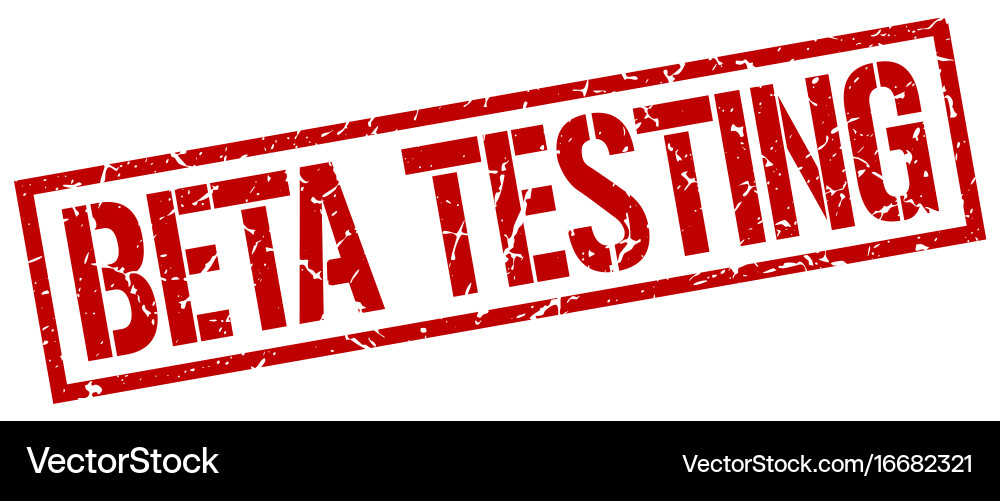 Beta testing stamp Royalty Free Vector Image - VectorStock