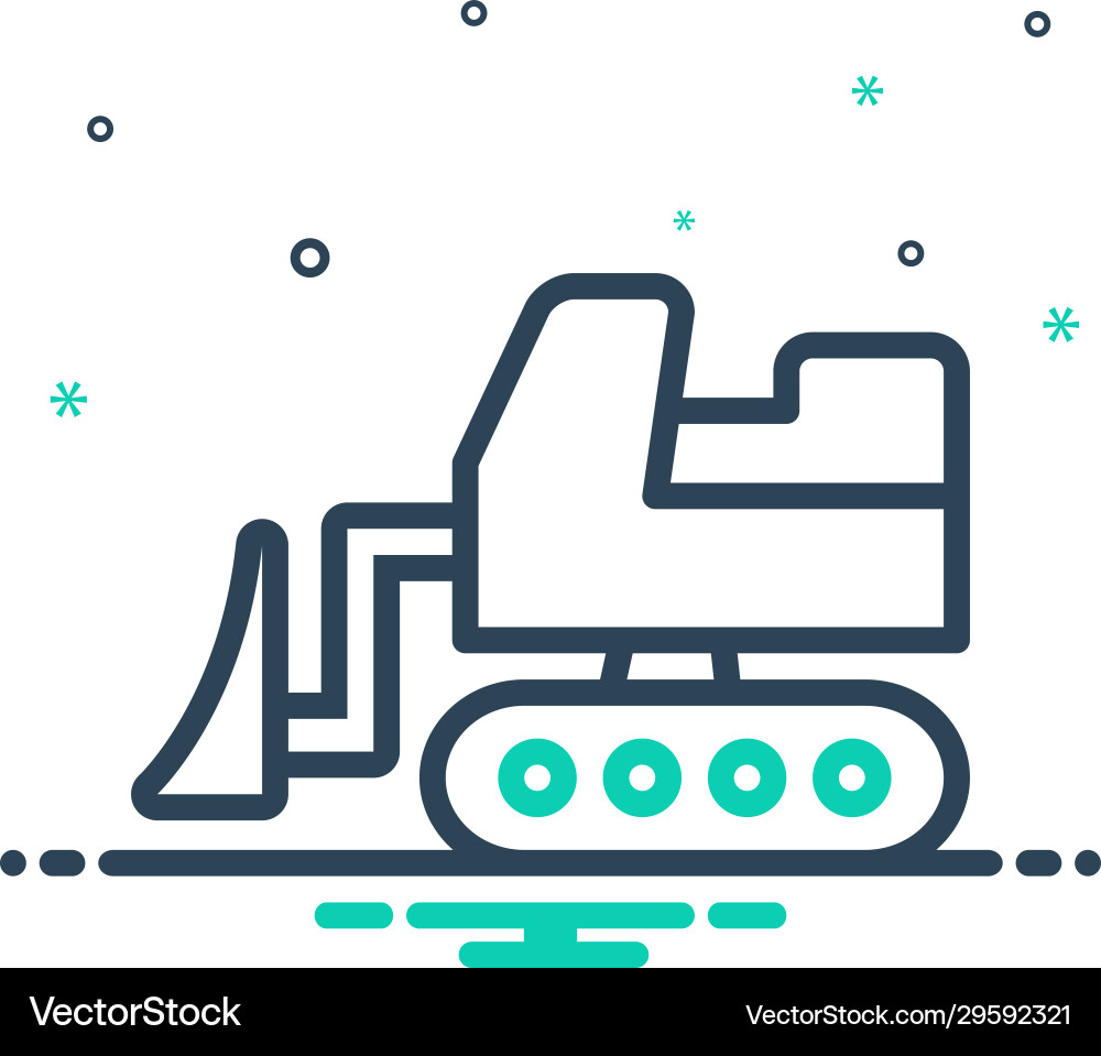 Bulldozer Royalty Free Vector Image - VectorStock