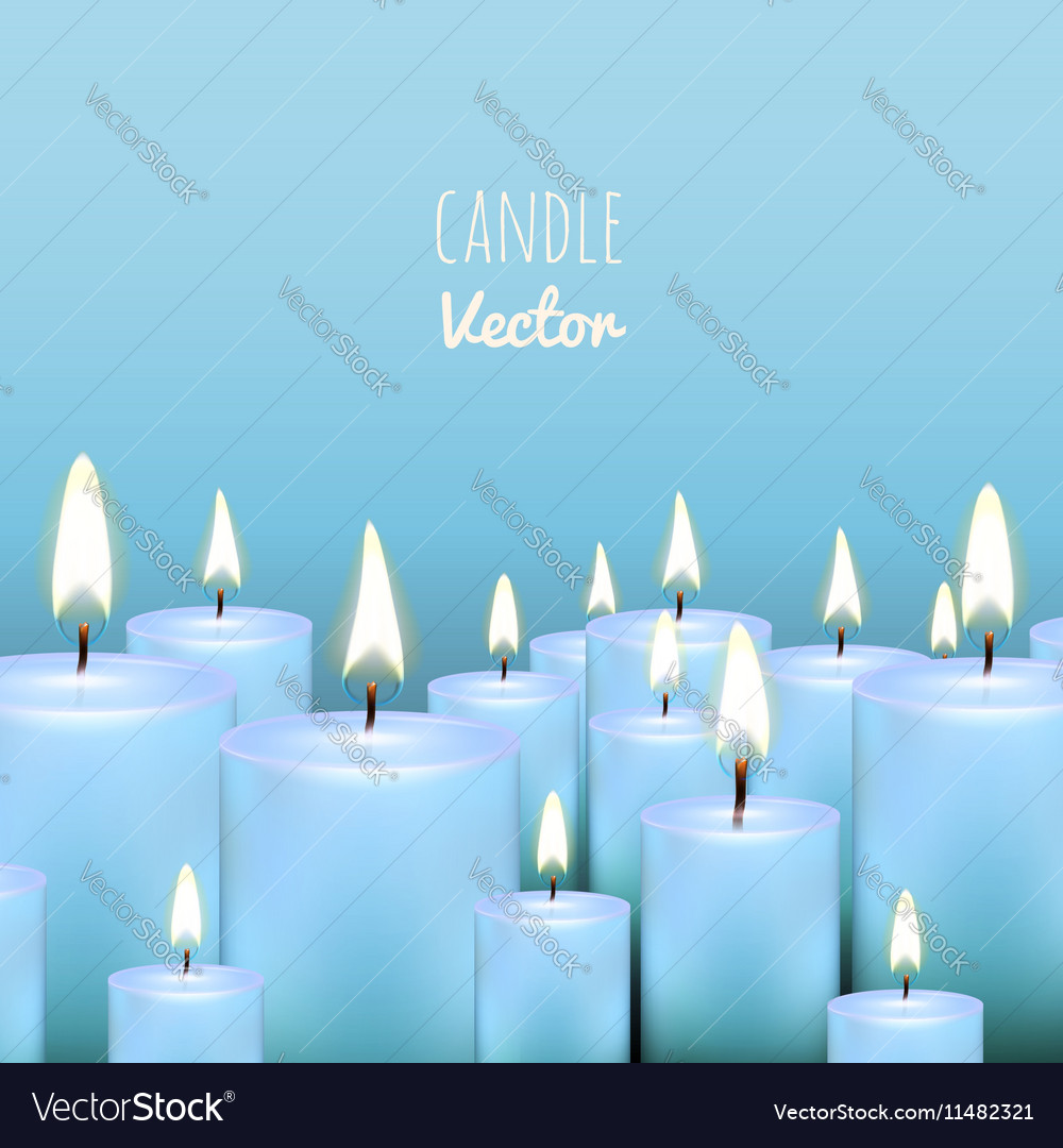 Candle background Royalty Free Vector Image - VectorStock