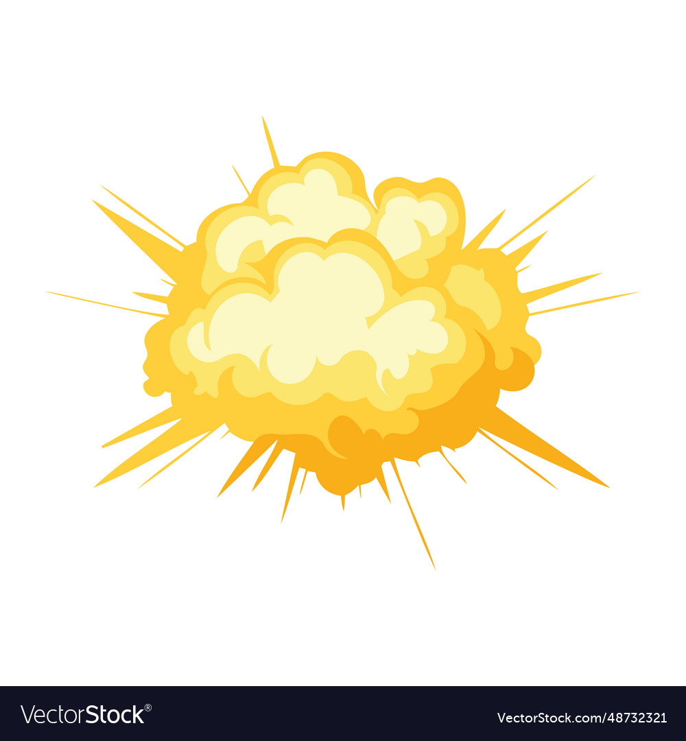 Explosion effect heat Royalty Free Vector Image