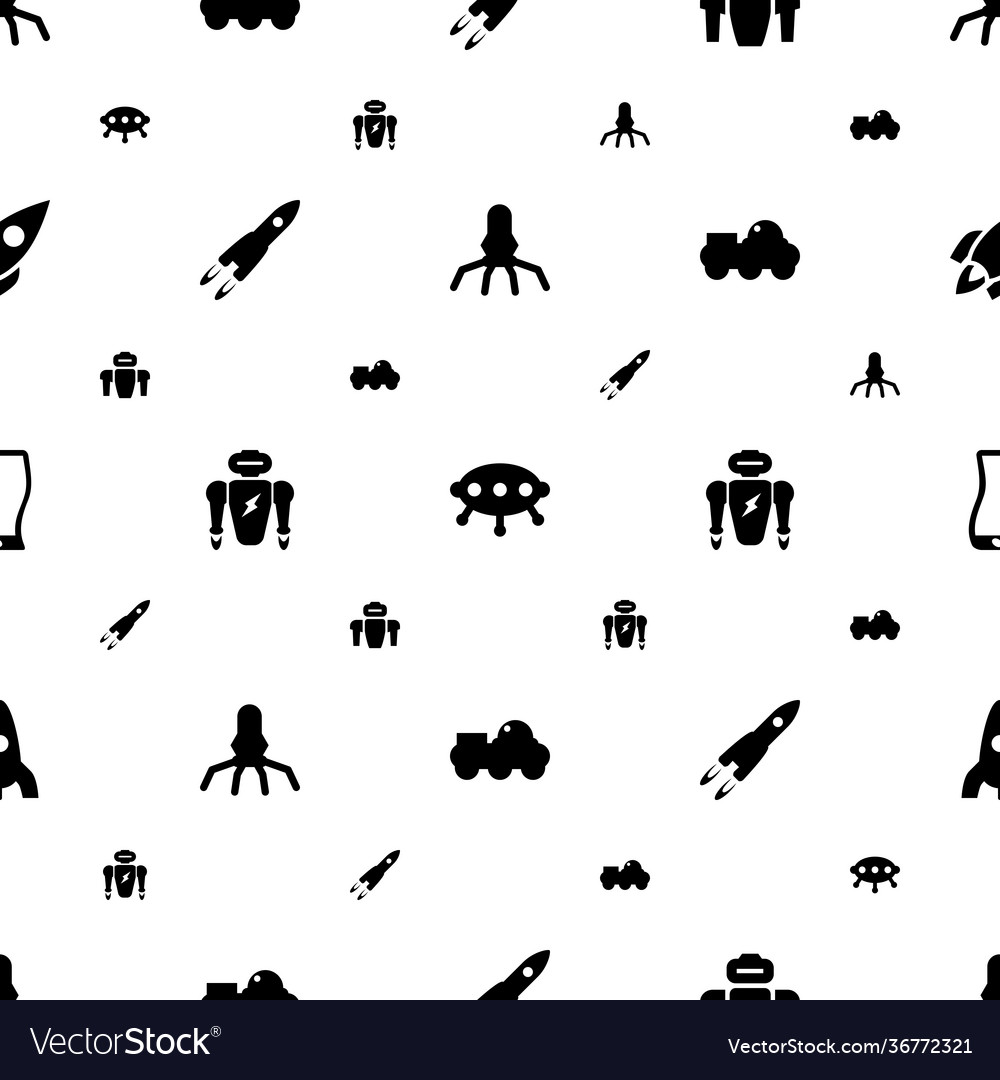 Future icons pattern seamless white background Vector Image