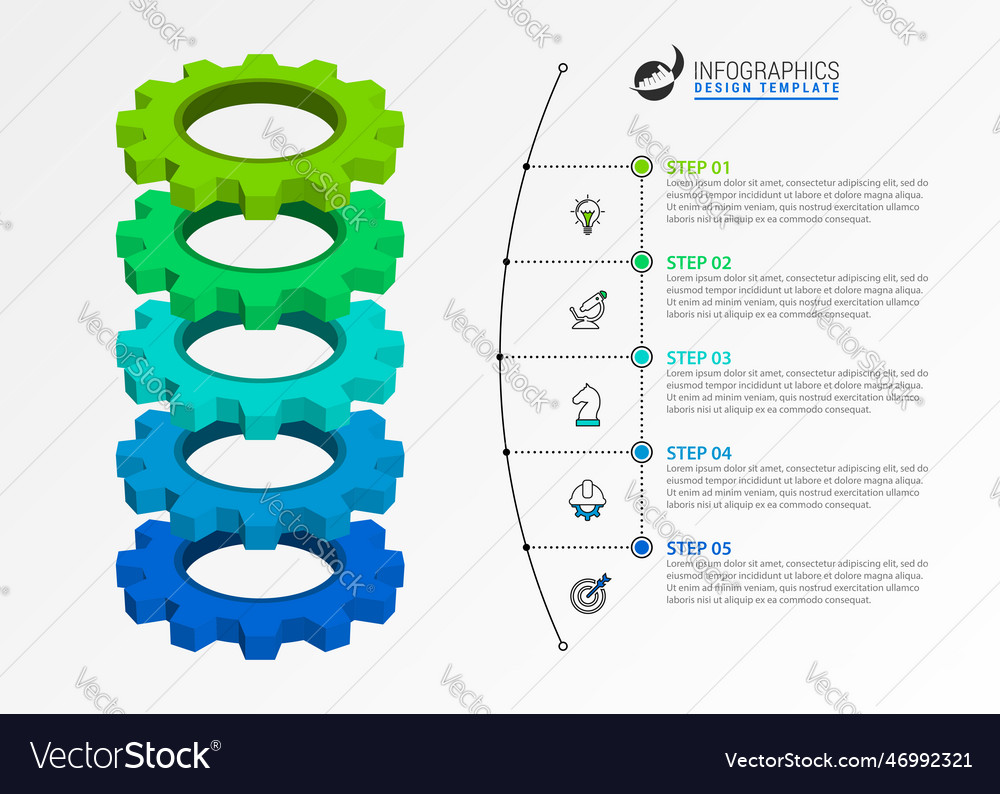 Infographic design template creative concept Vector Image