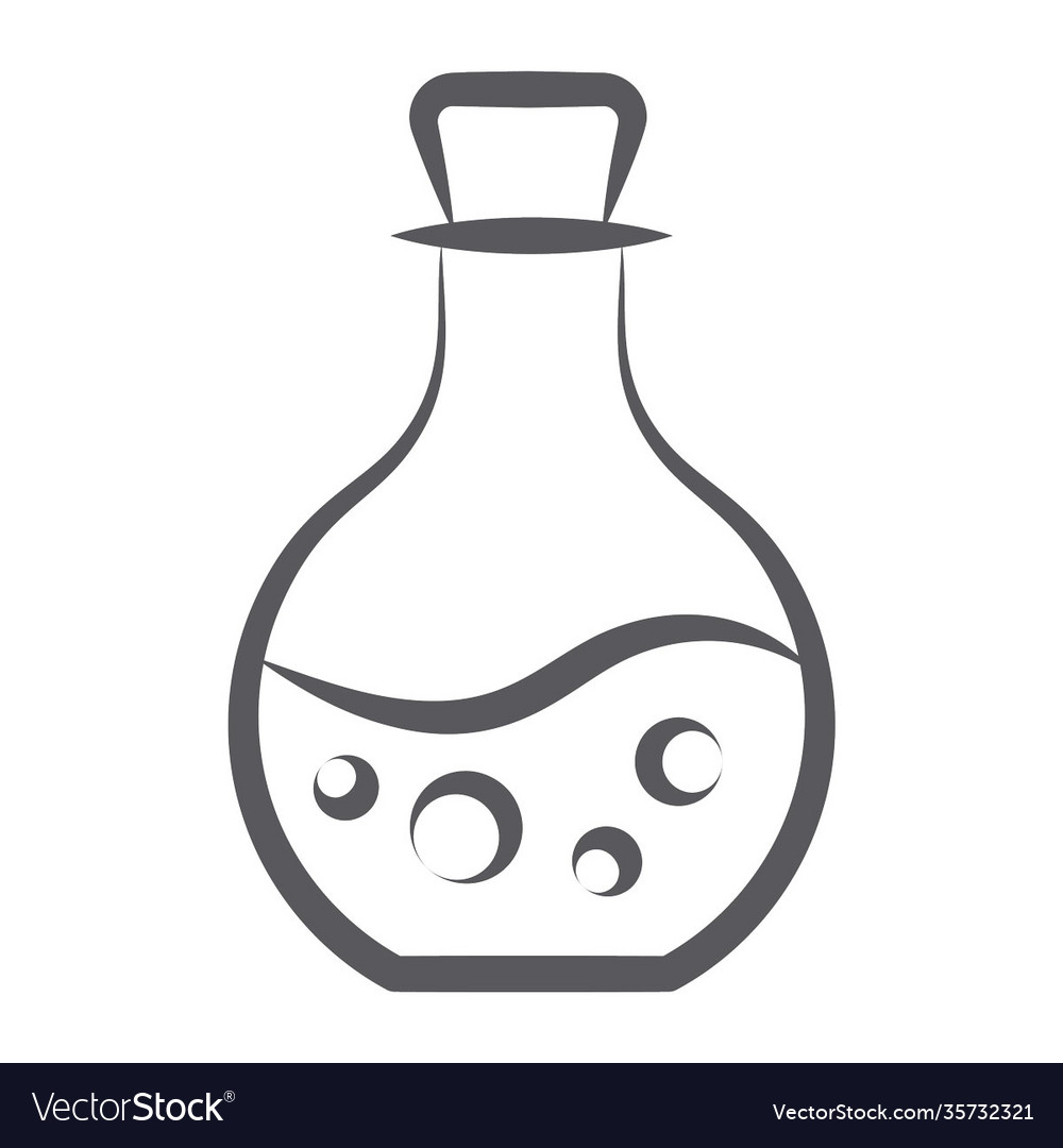 Potion bottle Royalty Free Vector Image - VectorStock