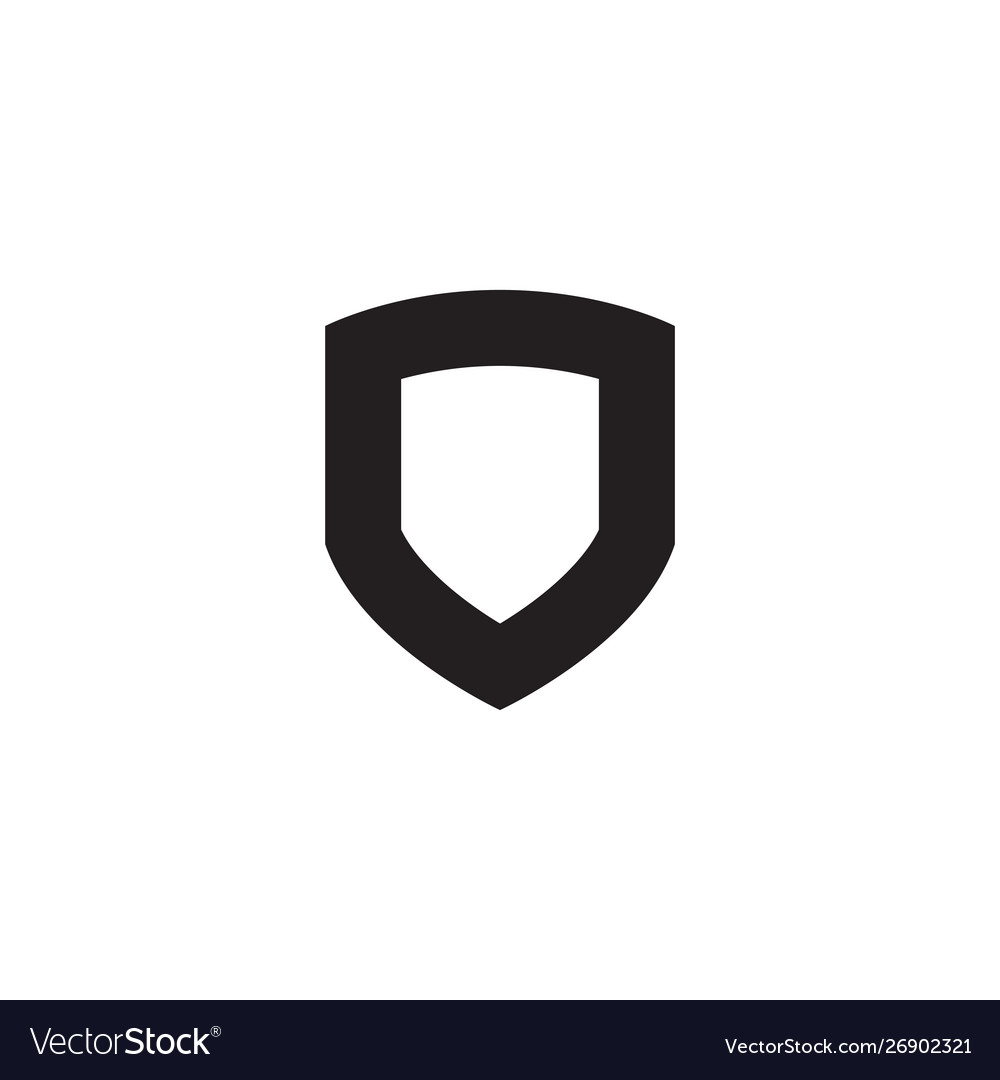 Shield graphic design template isolated Royalty Free Vector