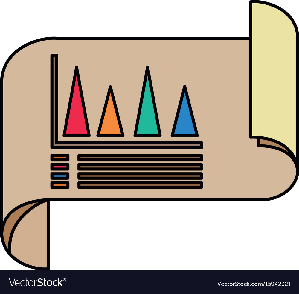 Statistics bars graphic Royalty Free Vector Image
