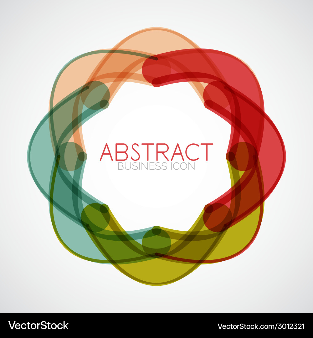 Symmetric abstract geometric shape Royalty Free Vector Image