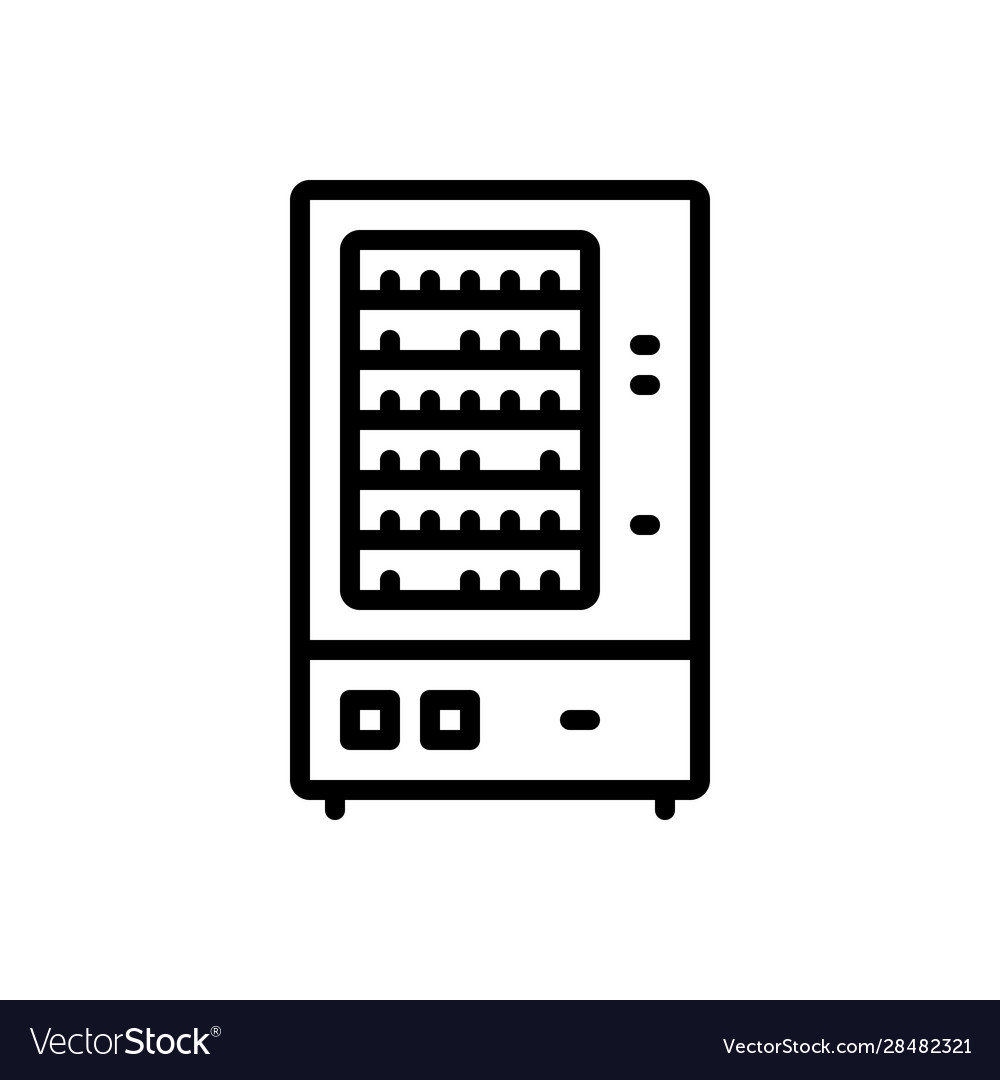 Vending machine Royalty Free Vector Image - VectorStock