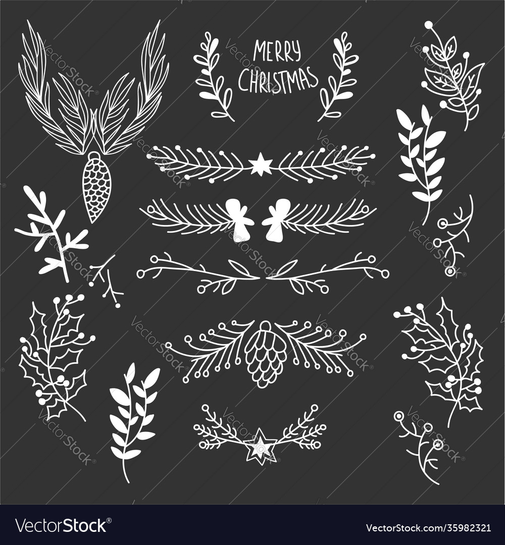 Winter natural sketch template Royalty Free Vector Image Winter natural sketch template Royalty Free Vector Image