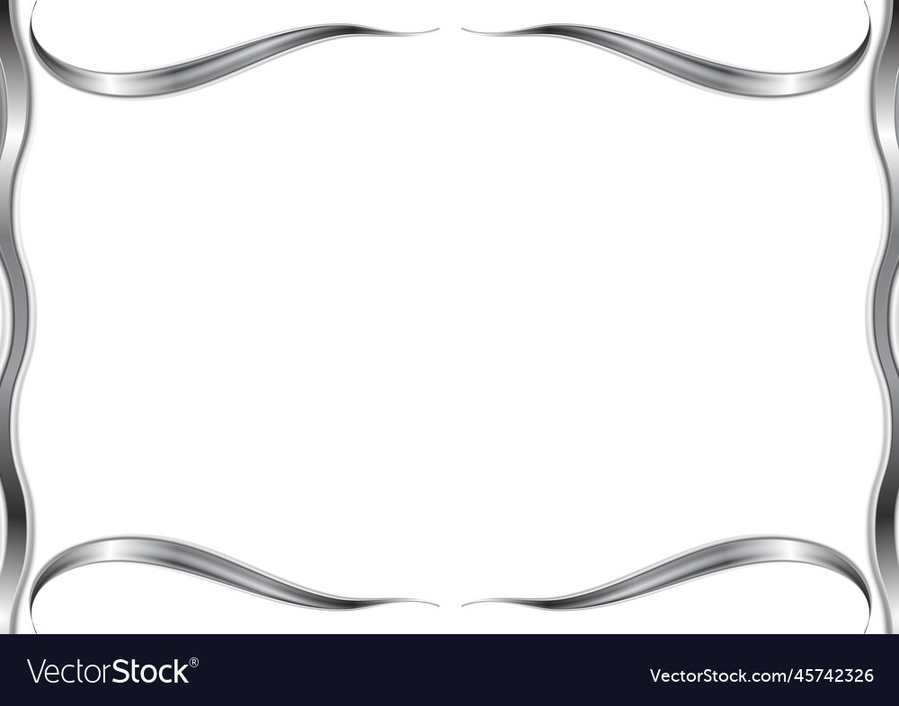 Abstract wavy pattern frame Royalty Free Vector Image