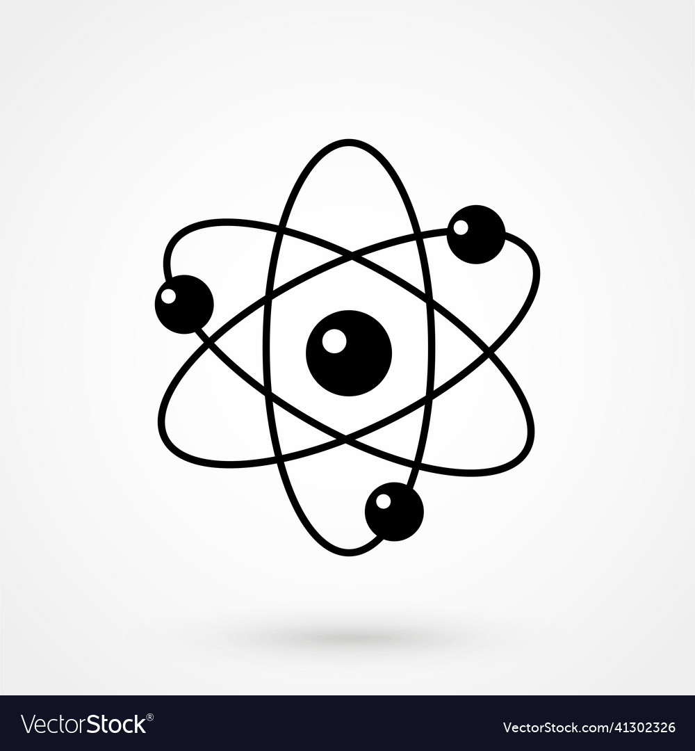 Atom icon Royalty Free Vector Image - VectorStock