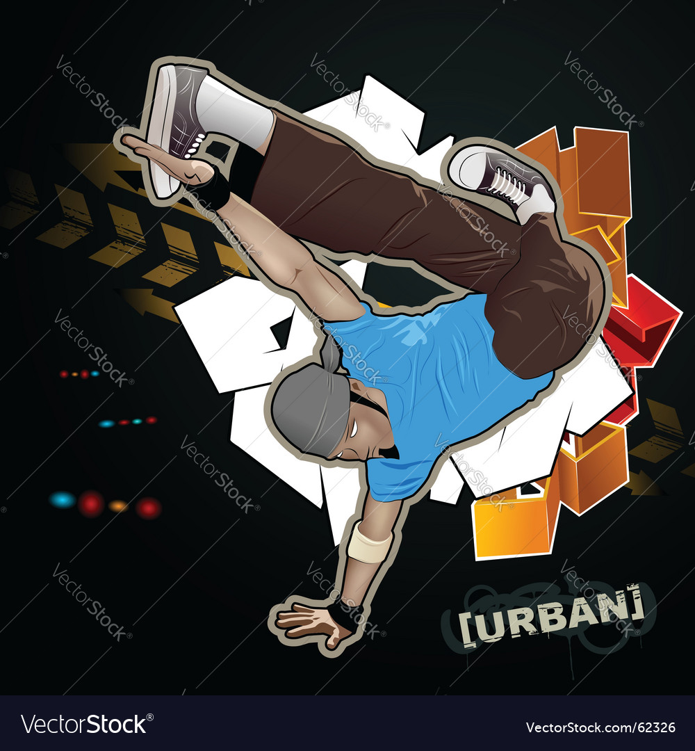 Breakdance Royalty Free Vector Image - VectorStock