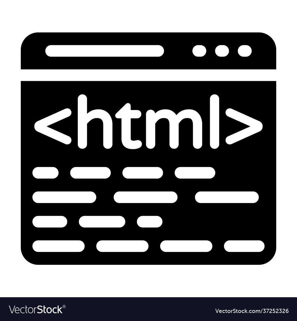 Html programming Royalty Free Vector Image - VectorStock