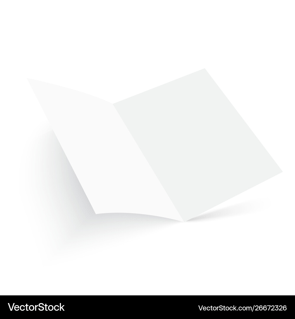 Mock up opened magazine journal booklet Royalty Free Vector