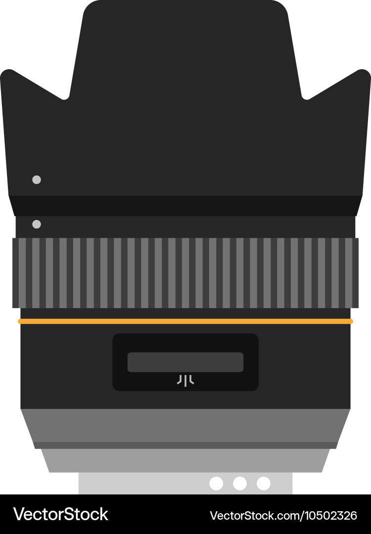 Photo optic lenses icon Royalty Free Vector Image