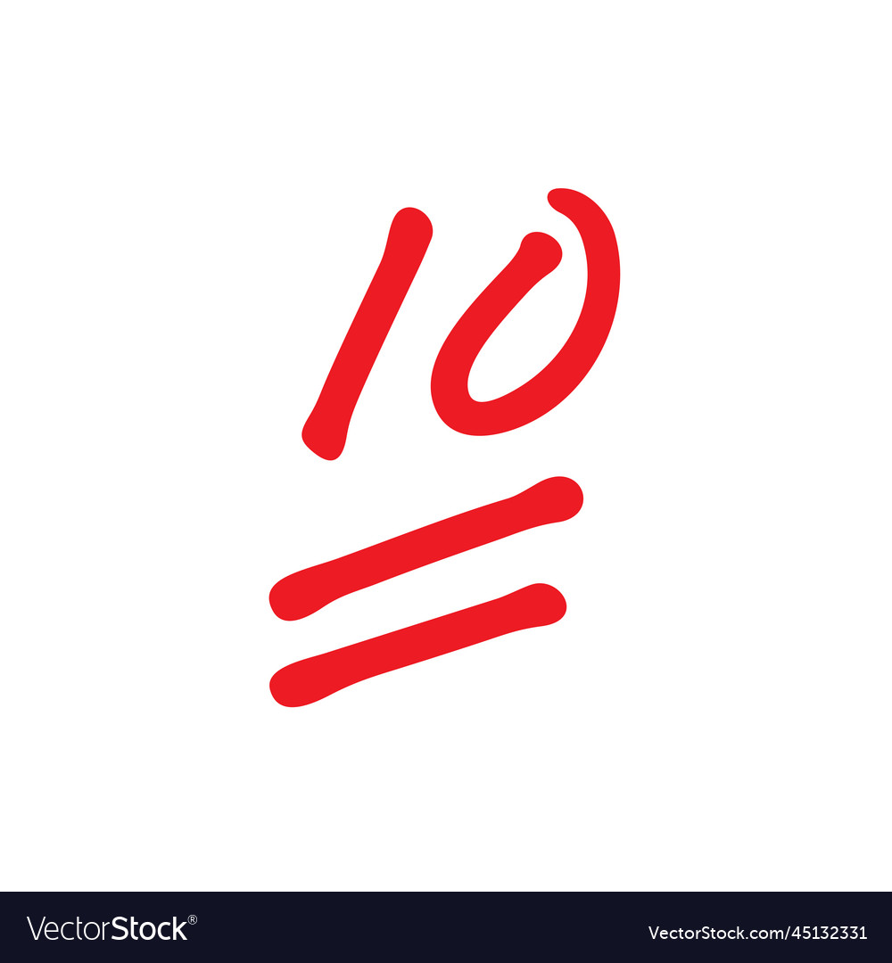 10 Points Test Score Ten Points Grade Results Vector Image 10-points-test-score-ten-points-grade-results-vector-image