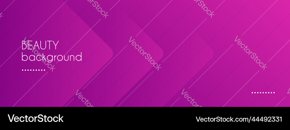 Abstract long banner minimal magenta Royalty Free Vector