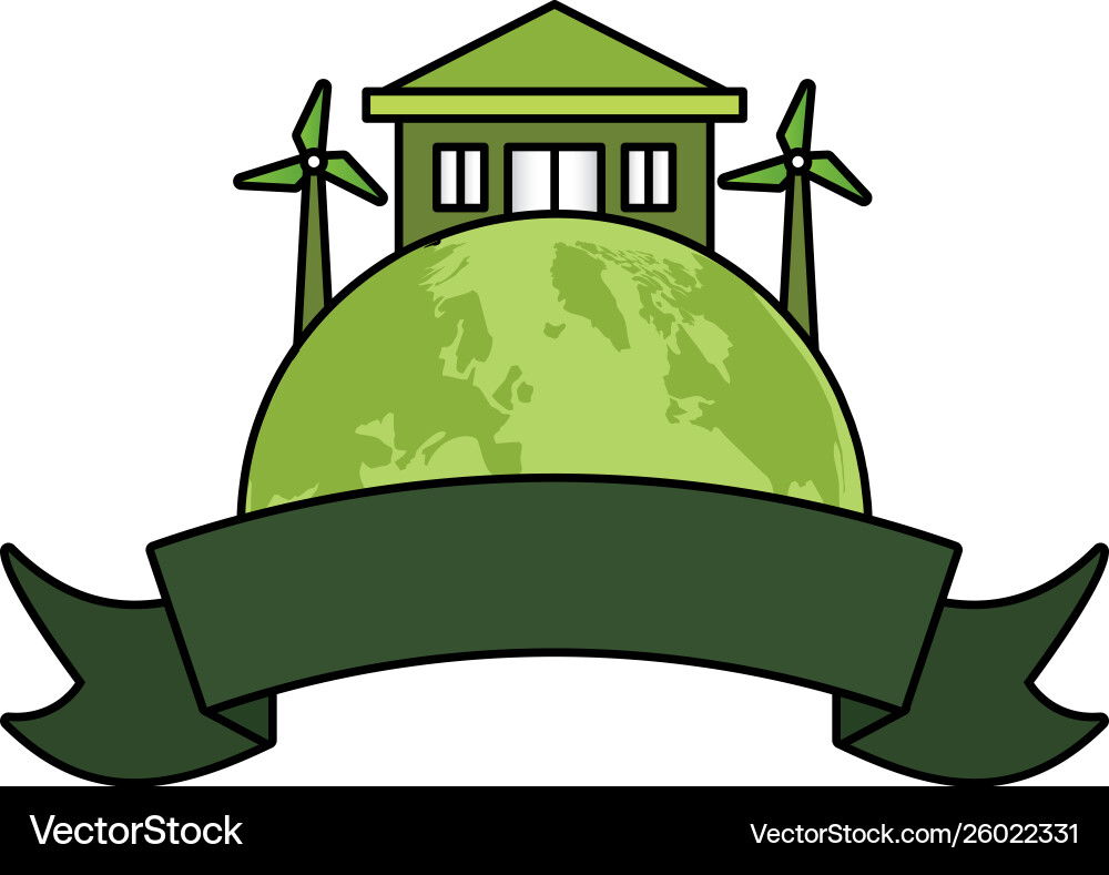 Eco friendly environment Royalty Free Vector Image