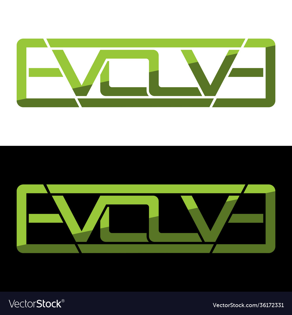 Evolve typography Royalty Free Vector Image - VectorStock