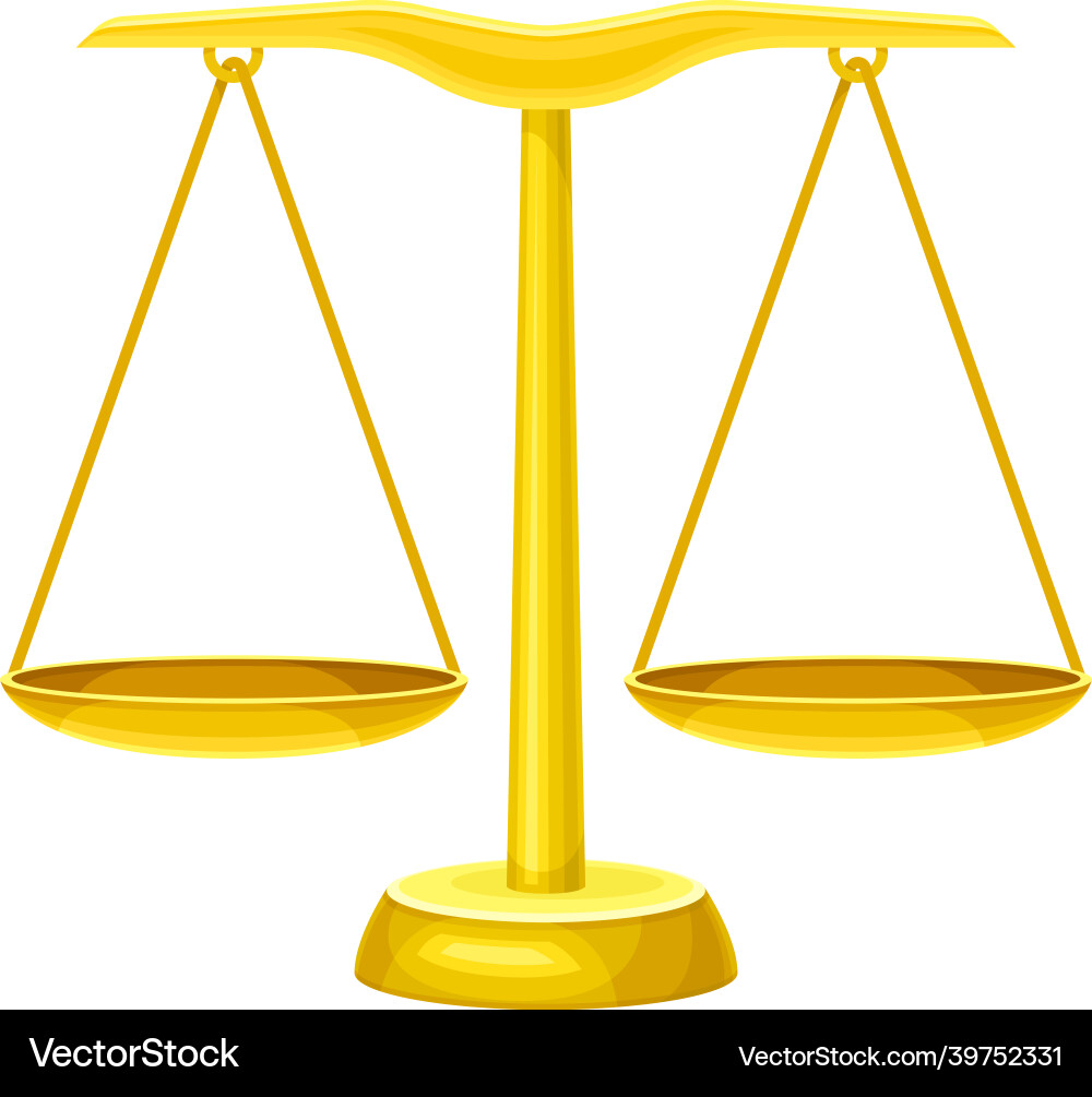 Magic golden scales cartoon Royalty Free Vector Image