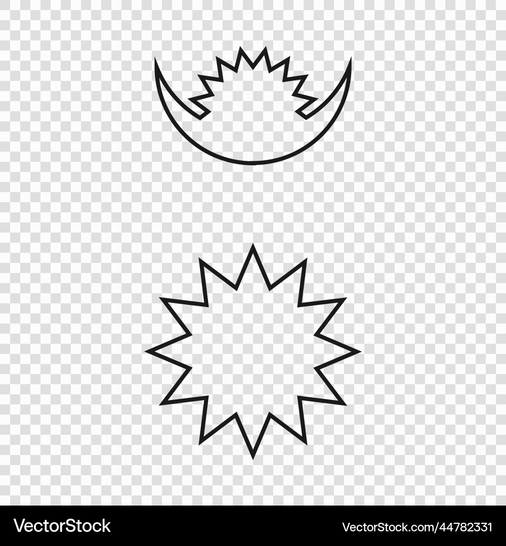 Thin line emblem of nepal Royalty Free Vector Image
