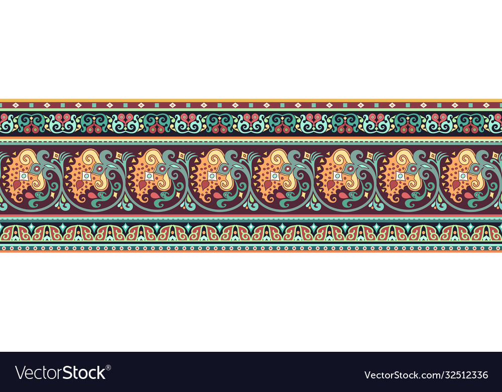 Abstract stripe pattern ornamental background Vector Image