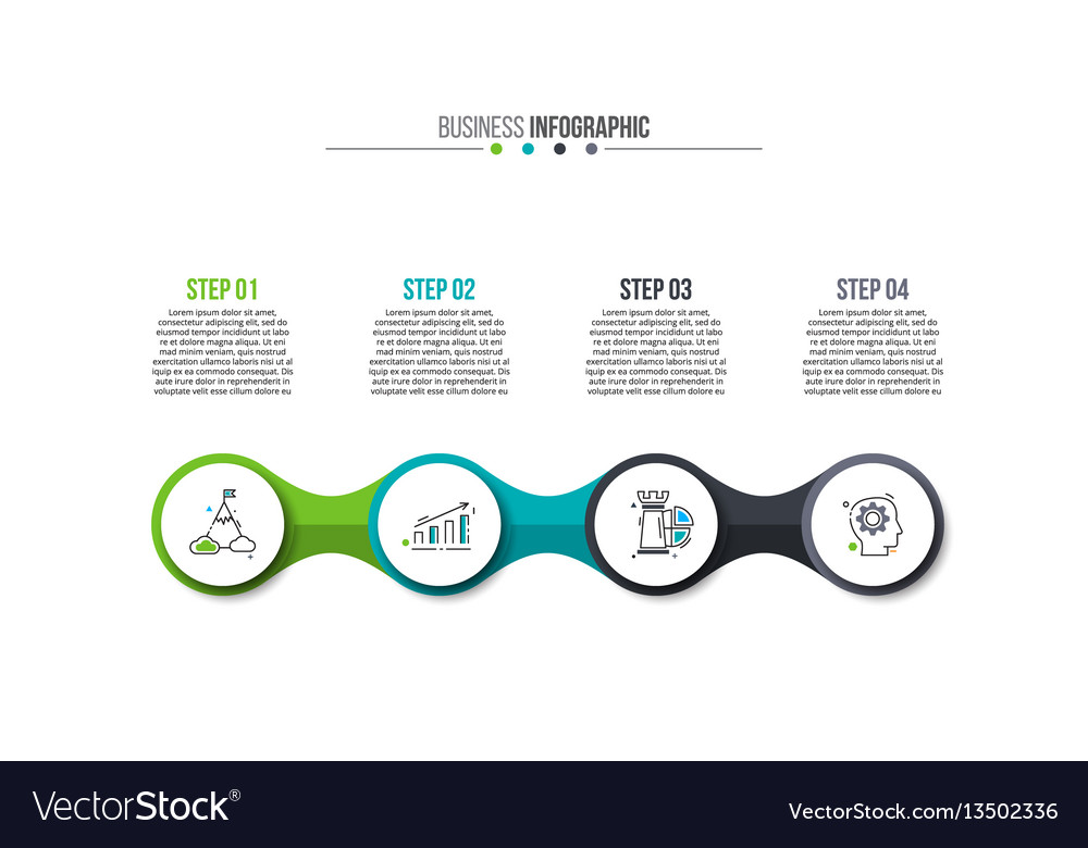 Business data visualization Royalty Free Vector Image