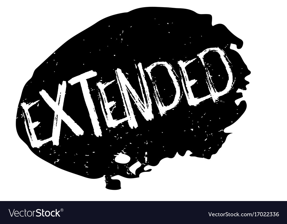 Extended rubber stamp Royalty Free Vector Image