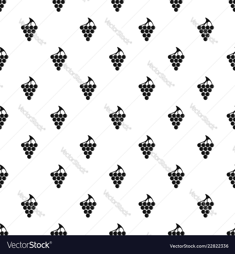 Green grape pattern seamless Royalty Free Vector Image