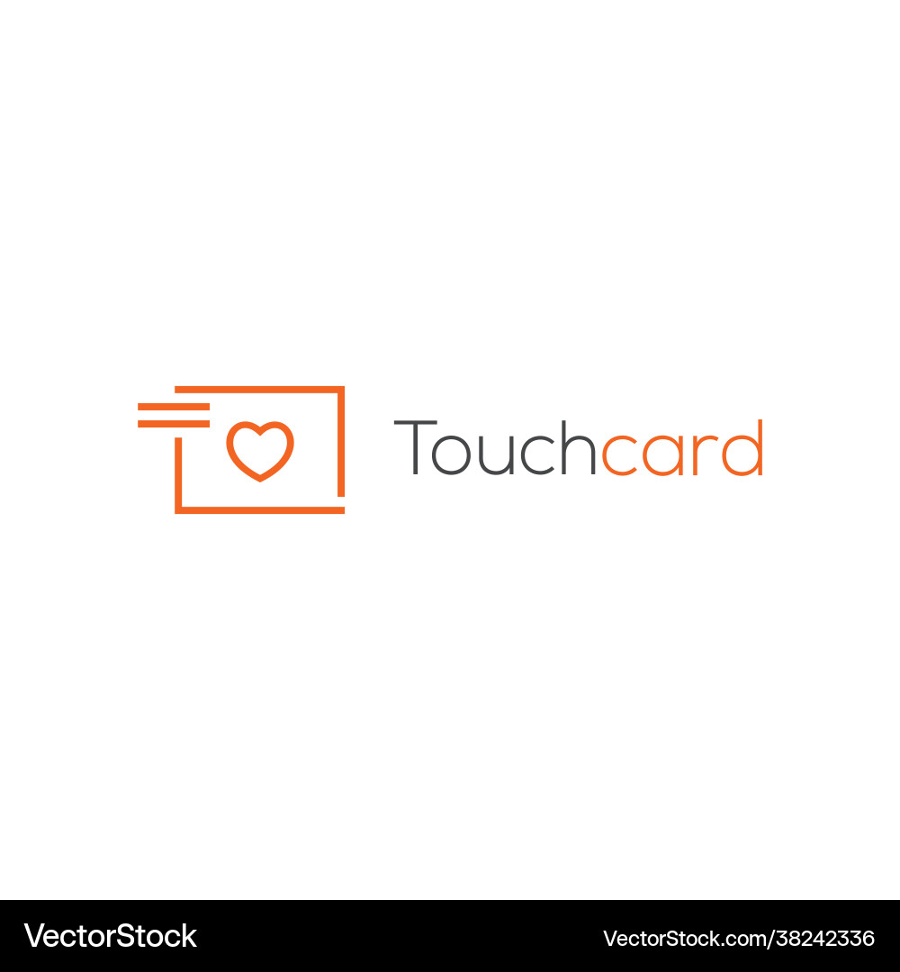 Modern and cool touch card logos are perfect Vector Image