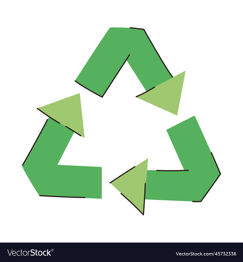 Recycle symbol design Royalty Free Vector Image