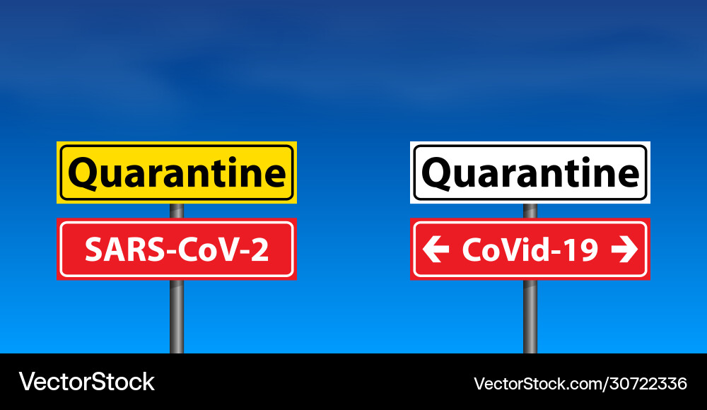 Sars-cov-2 - name virus covid-19 Royalty Free Vector Image