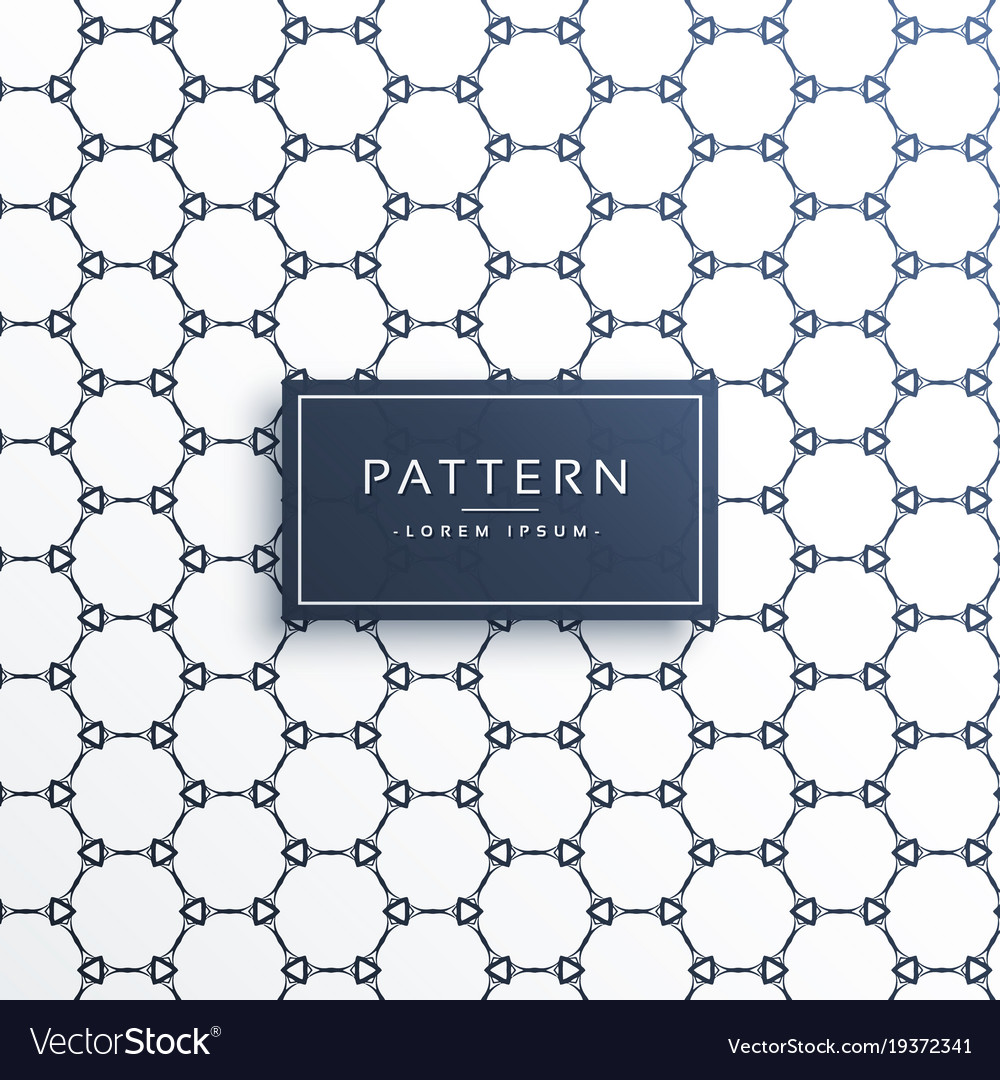 Abstract clean geometric hexagonal shape pattern Vector Image