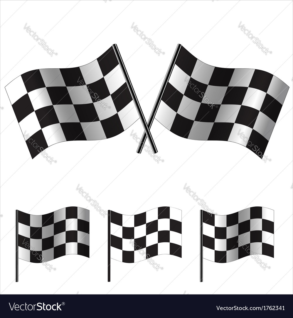 Checkered Flags racing Royalty Free Vector Image Checkered Flags racing Royalty Free Vector Image