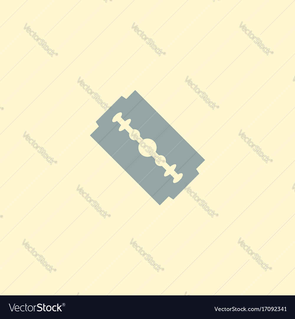 Flat icon blade element Royalty Free Vector Image