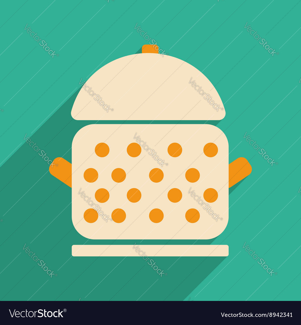 Flat with shadow icon and mobile application Vector Image